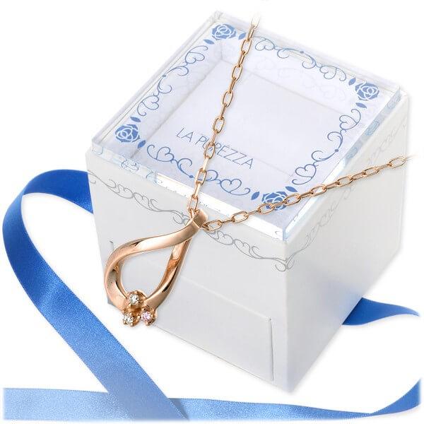 LA PUREZZA ピンクゴールド ネックレス ダイヤモンド 名入れ 刻印 当店オリジナル 彼女 誕生日 ラ・プレッツァ レディース 2022 プレゼント :LA4635201:ジェイウェル ...