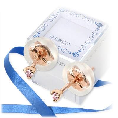 ピンクダイアモンド LA PUREZZA ピンクゴールド ピアス ダイヤモンド 彼女 誕生日 ラッピング ラ・プレッツァ レディース プレゼント : ジェイウェル・JWell - 通販 ...