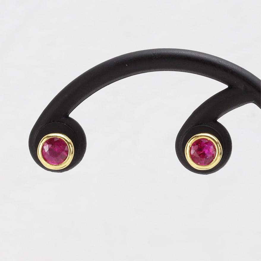 K18 ルビーピアス 0.20ct Ruby : ジュエリー小林 - 通販 - Yahoo!ショッピング