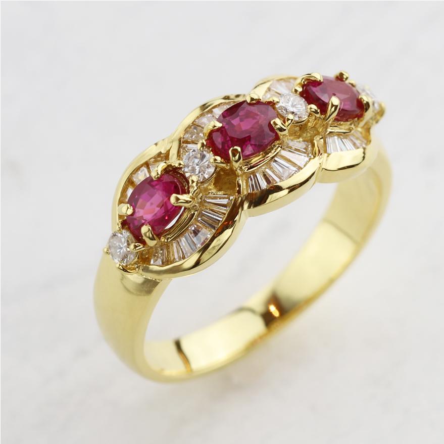 K18 ルビー0.81ct／ダイヤモンド0.43ctリング 全国送料無料 ruby : r031 : ジュエリー小林 - 通販 - Yahoo!ショッピング