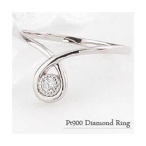Jewelry i 指輪 レディース ピンキーリング プラチナ リング ミディリング 一粒 ダイヤモンド ファランジリング 1号〜 Pt900 ...