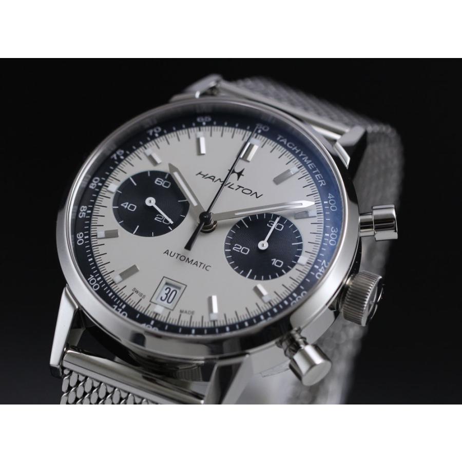 HAMILTON 【ハミルトン公認】[選べる5年延長保証] イントラマティック オートクロノ 40mm メッシュ INTRAMATIC ...