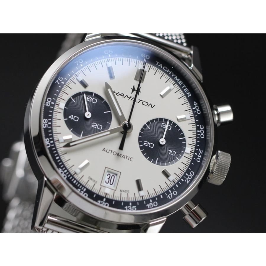 HAMILTON 【ハミルトン公認】[選べる5年延長保証] イントラマティック オートクロノ 40mm メッシュ INTRAMATIC ...