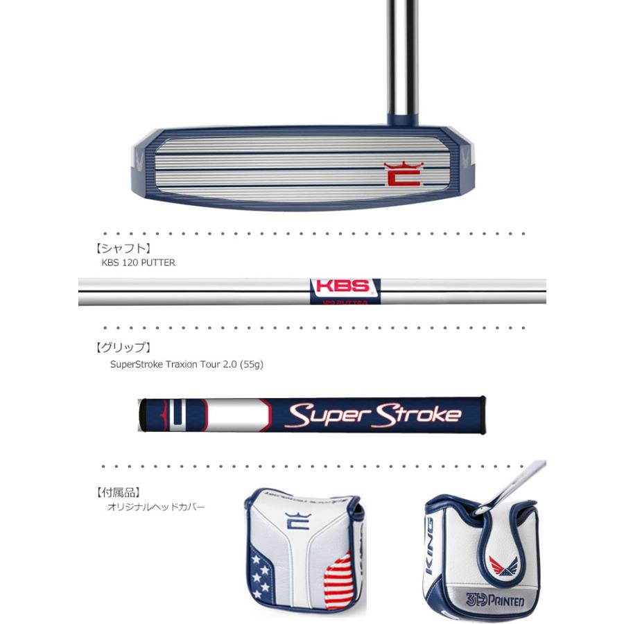 COBRA（コブラ） KING 3D Printed Agera Volition Putter Limited Edition メンズ 右用 ...
