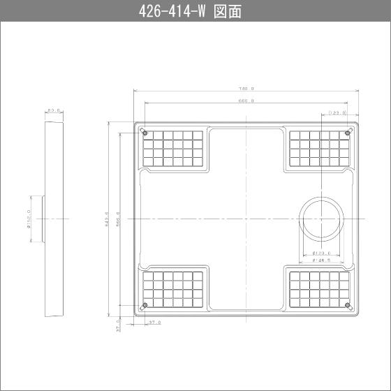 カクダイ 洗濯機パン 7464Cタイプ(全自動洗濯機用) 740mm×640mm 426-414-W : 住設倶楽部 - 通販 - Yahoo ...