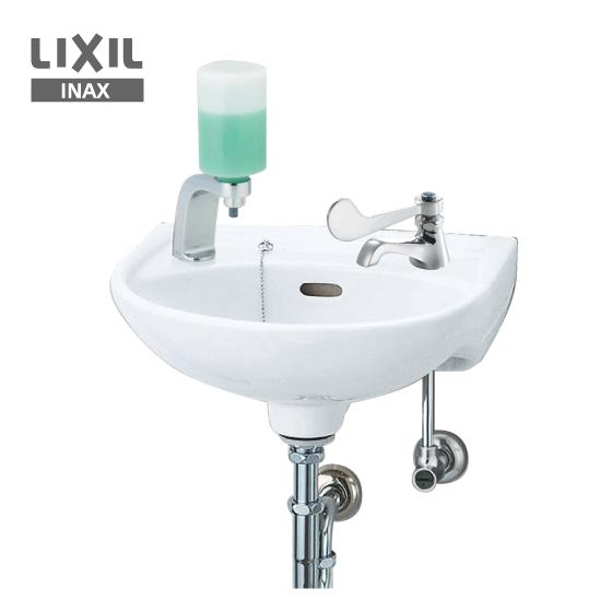 LIXIL 手洗器(壁給水・床排水) 水石けん入れ付き レバーハンドル水栓セット L-15G,LF-1Z-U リクシル イナックス INAX : 住設倶楽部 - 通販 - Yahoo!ショッピング