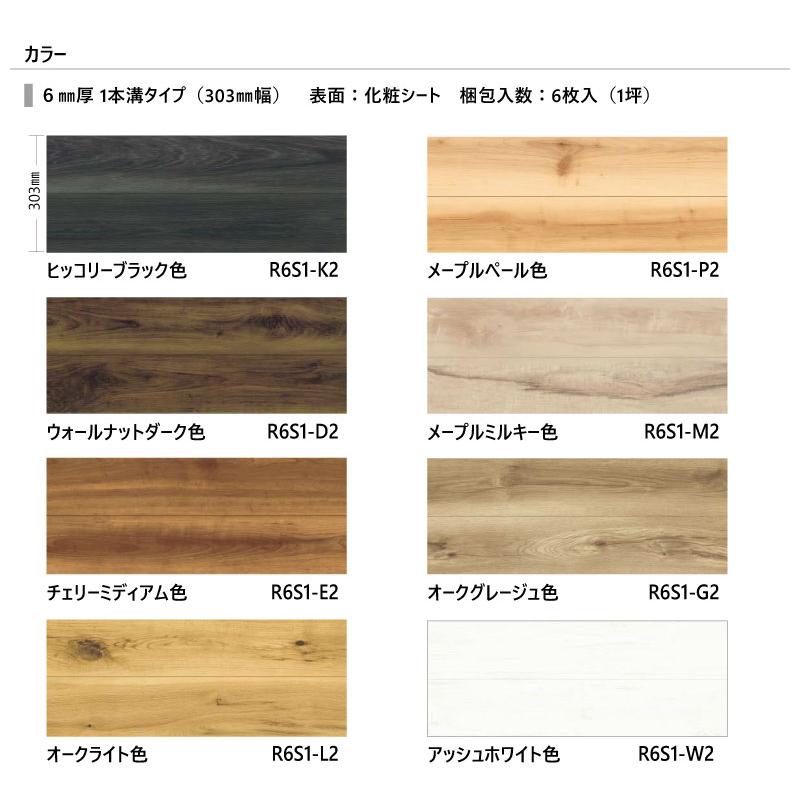 床材 カナエル R6 303×1818×6ミリ 6枚入 R6S1 NODA ノダ フローリング : DIYをサポートする じゅうたす - 通販 - Yahoo!ショッピング