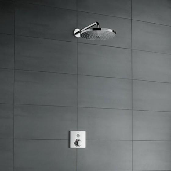 Hansgrohe 15762000 シャワーセレクト 埋込式サーモスタット混合水栓 1アウトレット（化粧部） クロム : 住宅設備販売 ...