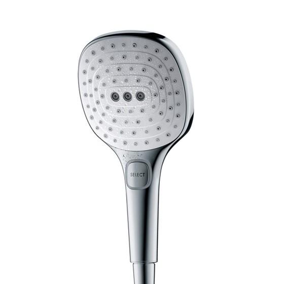 Hansgrohe 26520400 レインダンス セレクトE レインダンスセレクト 120 3ジェットハンドシャワー ホワイト／クロム ...
