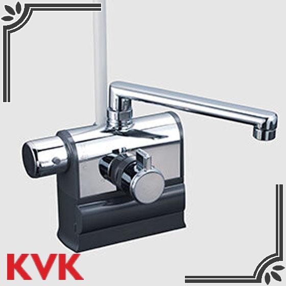 KVK KF3008L デッキ形サーモスタット式シャワー 左ハンドル仕様 （190mmパイプ付） : 住宅設備販売ドットコム ヤフー店 - 通販 - Yahoo!ショッピング