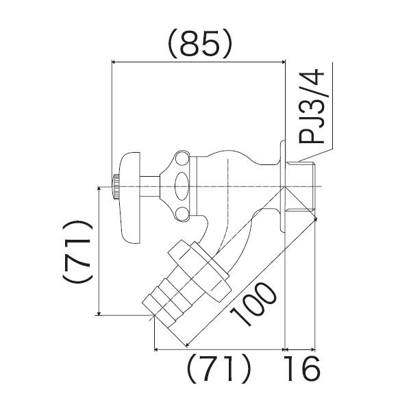 KVK KVK 散水栓20 一般地用 【品番：K8J-20】 : 住設プロ Yahoo!店 - 通販 - Yahoo!ショッピング