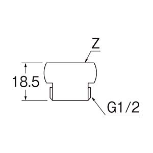 SANEI カップリング水栓アダプター 【品番：PT350-1】 :16001105:住設プロ Yahoo!店 - 通販 - Yahoo!ショッピング
