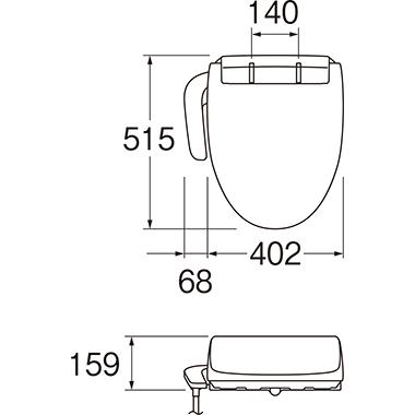 SANEI（水栓金具） SANEI 温水洗浄便座“シャワンザ”（脱臭機能なし） ホワイト 【品番：EW9013-W】 : 住設プロ Yahoo!店 - 通販 - Yahoo!ショッピング