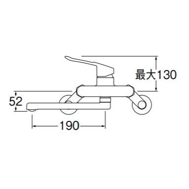 SANEI（水栓金具） SANEI シングル混合栓 一般地用 【品番：K17CE-13】 : 住設プロ Yahoo!店 - 通販 - Yahoo!ショッピング
