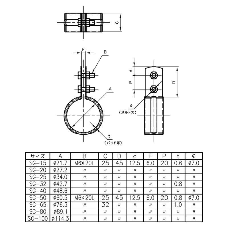 アカギ デップSG立バンド SG-15 【品番：A10327-0019】 : 住設プロ Yahoo!店 - 通販 - Yahoo!ショッピング