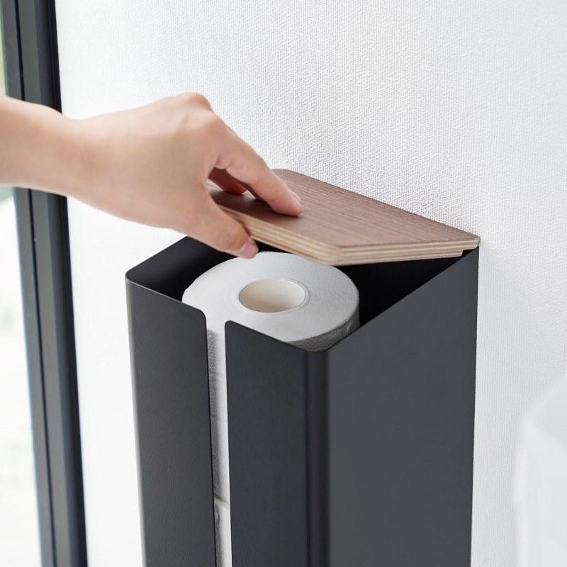 山崎実業 石こうボード壁対応隠せるトイレットペーパーホルダー タワー ブラック 4903208019941 【品番：01994】 :83003471:住設プロ Yahoo!店 - 通販 ...