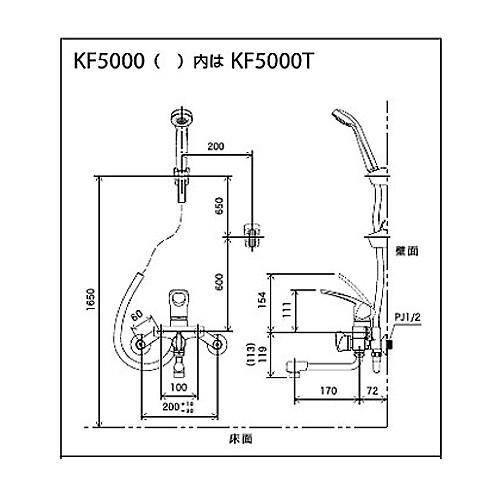 KVK 浴室用蛇口 KF5000 :KF5000:住設ドットコム ヤフー店 - 通販 - Yahoo!ショッピング