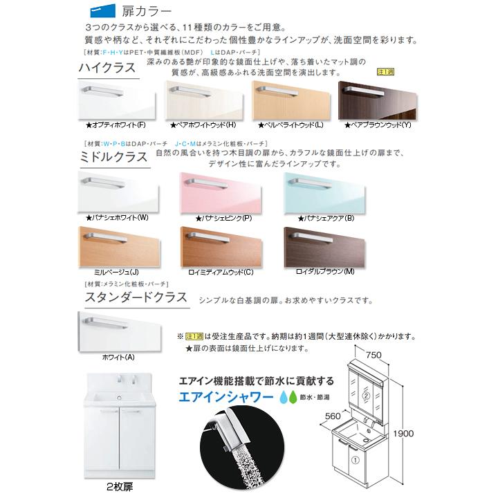 TOTO LDSWB075BAGEN1-set1 洗面化粧台セット サクア[間口750mm][スウィング水栓] : 住設ドットコム ヤフー店 - 通販 - Yahoo!ショッピング