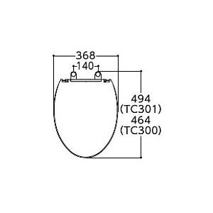 TOTO 普通便座 TC300 :TC300:住設ドットコム ヤフー店 - 通販 - Yahoo!ショッピング