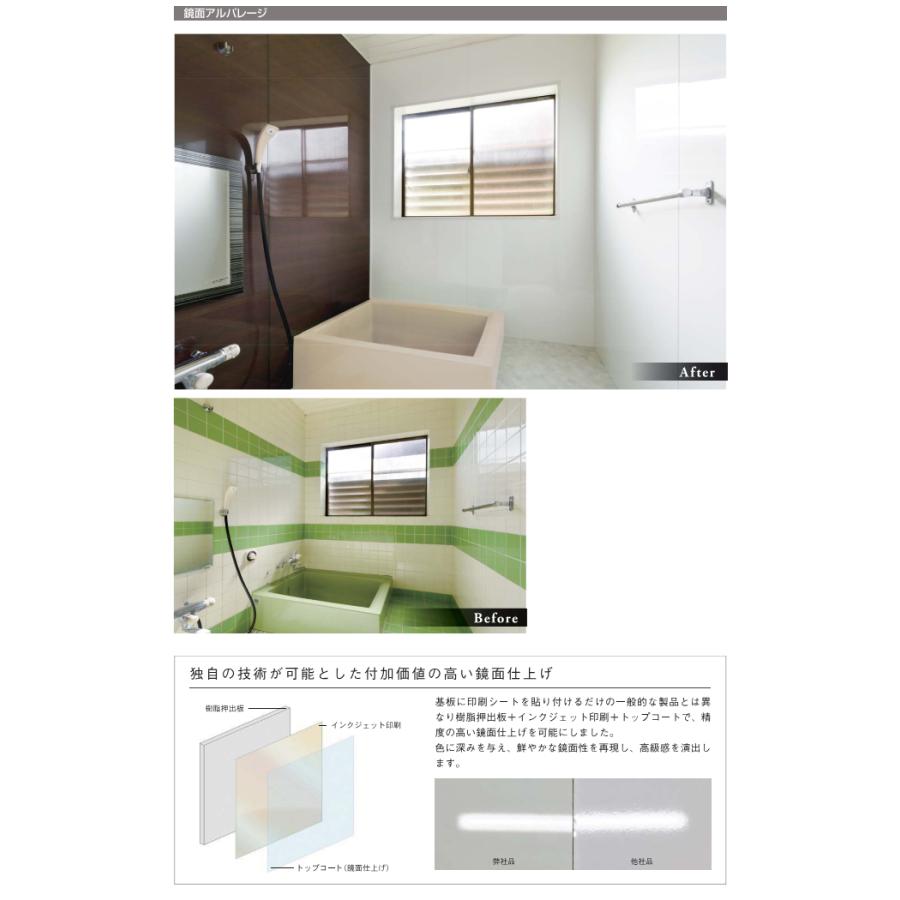 FUKUVI フクビ 鏡面アルパレージ 910×2450mm 2枚入 KAP2 : 住建本舗 - 通販 - Yahoo!ショッピング