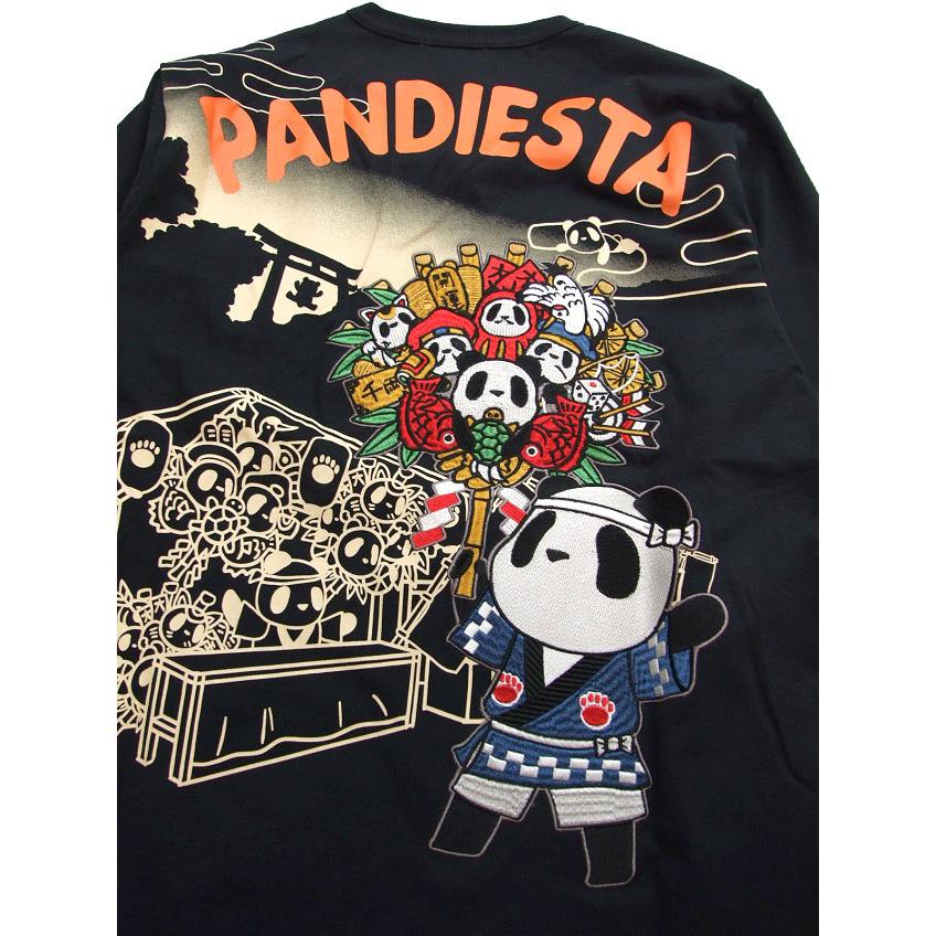 ロンT パンディエスタ 大きな刺繍 縁起物 熊手 PANDIESTA メンズ 長袖 ロンt 533202 和柄ロンtee カットソー : k ...