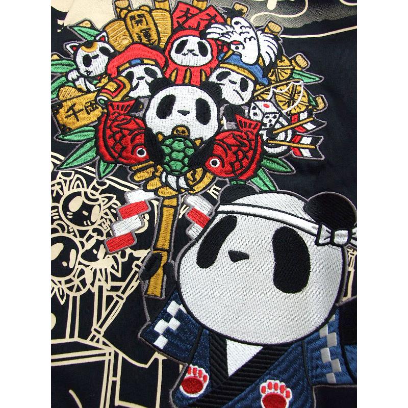 ロンT パンディエスタ 大きな刺繍 縁起物 熊手 PANDIESTA メンズ 長袖 ロンt 533202 和柄ロンtee カットソー : k ...