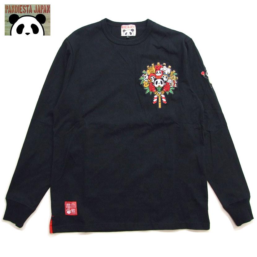 ロンT パンディエスタ 大きな刺繍 縁起物 熊手 PANDIESTA メンズ 長袖 ロンt 533202 和柄ロンtee カットソー : k ...