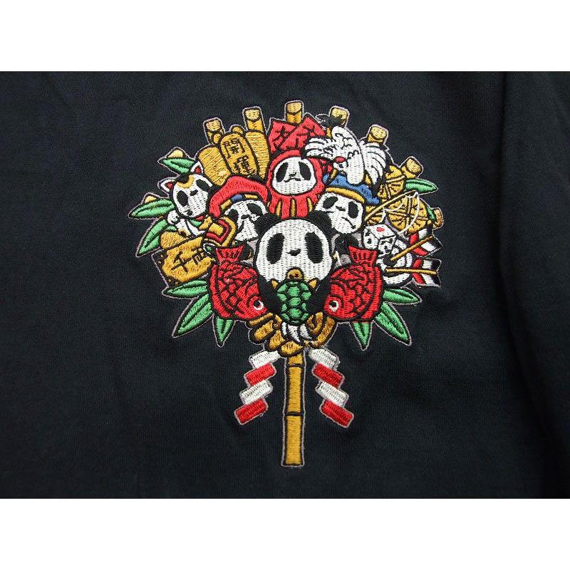 ロンT パンディエスタ 大きな刺繍 縁起物 熊手 PANDIESTA メンズ 長袖 ロンt 533202 和柄ロンtee カットソー : k ...