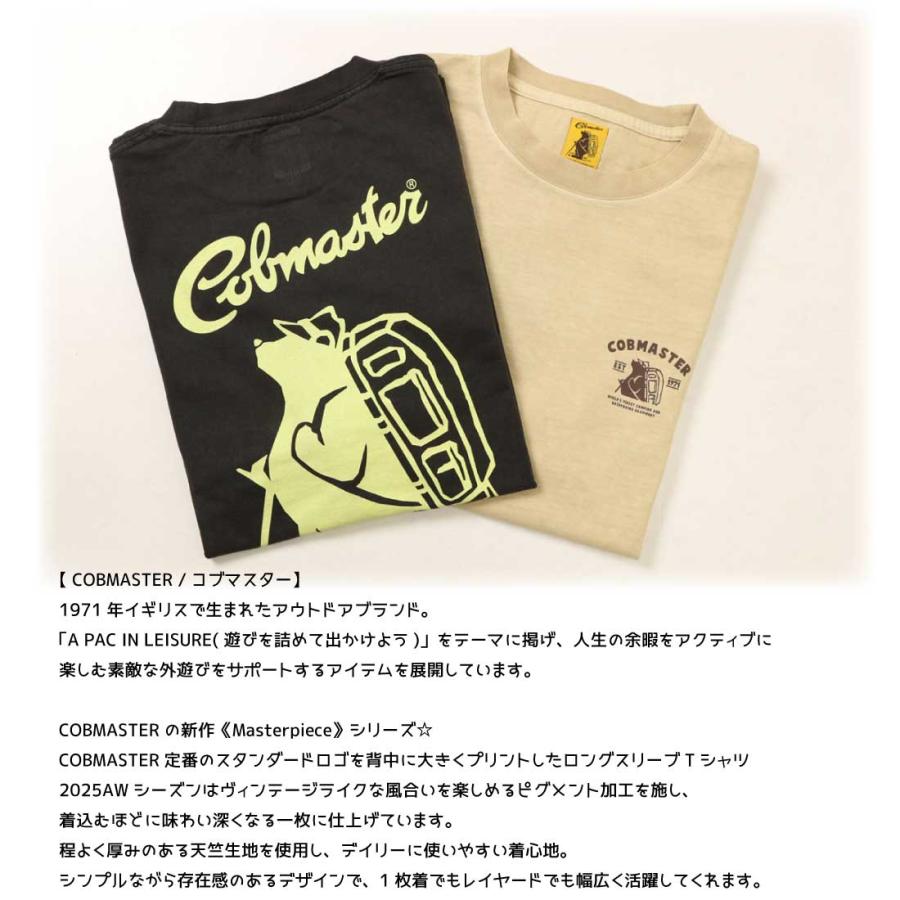 COBMASTER コブマスター 長袖 Tシャツ カットソー 447501 天竺 L/S TEE プリント ベア スタンダードロゴ メンズ カジュアルアメカジ アウトドア : K-Aiya ...