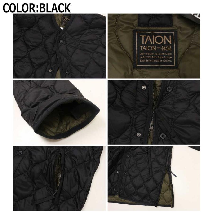TAION タイオン ミリタリー M65 ライナーWジップ ダウンジャケット ソフトシェル TAION-M65LSZBML-1 ユニセックス メンズ アウター : taion ...