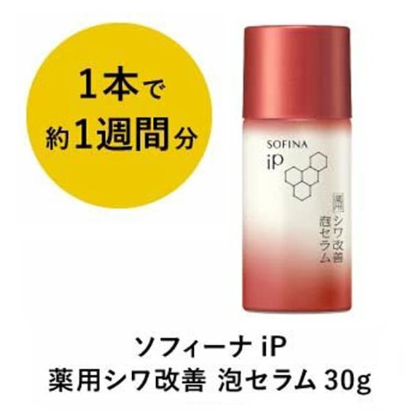 SOFINA iP ソフィーナiP 薬用シワ改善 泡セラム ムースセラム 30g お試し用 ミニ缶 ミニサイズ 医薬部外品 : K&N商事 Yahoo!店 - 通販 - Yahoo!ショッピング