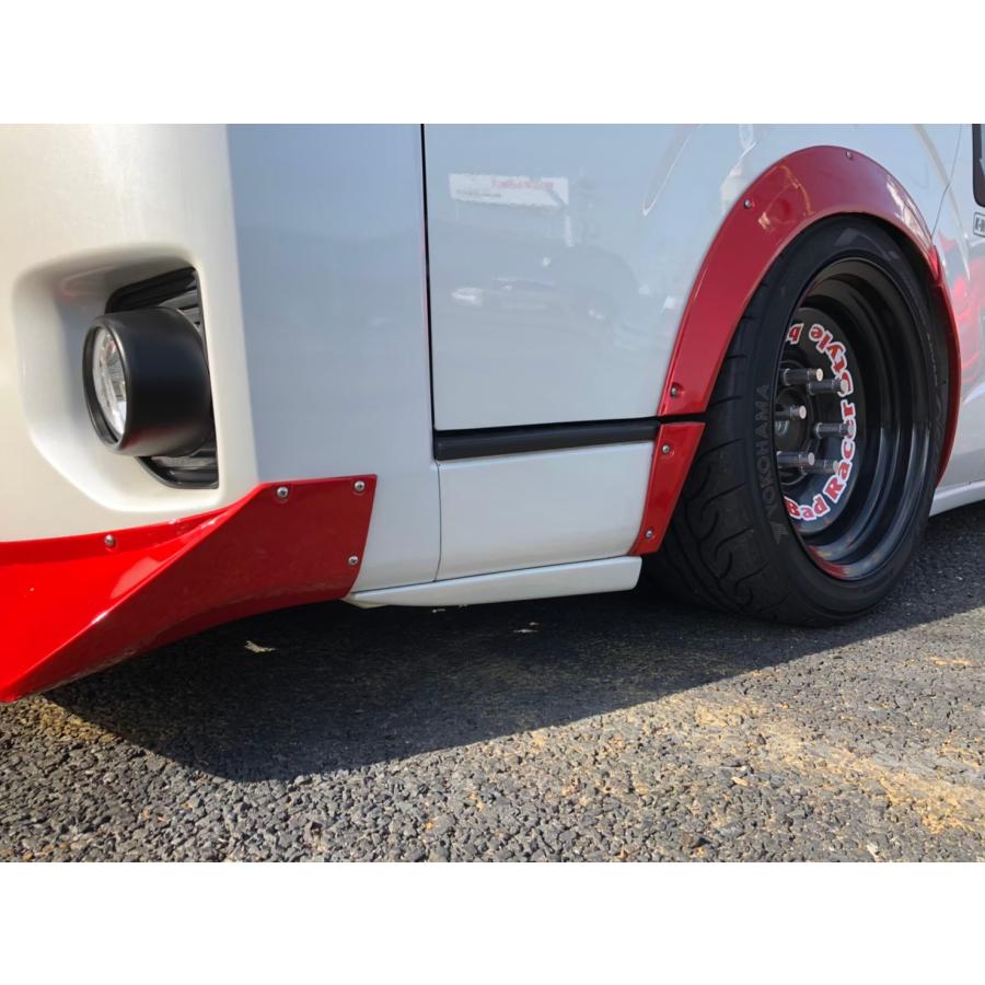 ハイエース ハイエース フロントサイドスポイラー K-BREAK kbreak ケイブレイク ケーブレ Kブレ BEECAS ビーキャス : K-BREAK STORE - 通販 ...