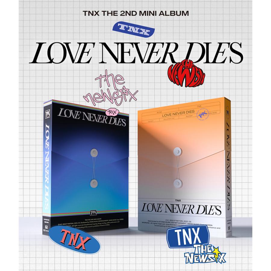 【韓国版/豪華付録/選択】THE NEW SIX ( TNX ) ミニ 2集 アルバム Love Never Dies (公式 グッズ / CD / mini 2nd Album / トレカ ...