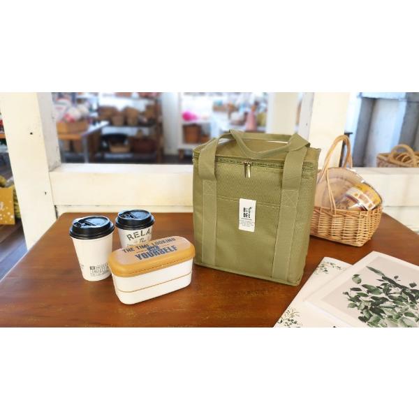 オカトー BigBee BOX型 クーラーランチバッグ サンドベージュ 【ランチトート お弁当袋 大容量 保冷 保温 メンズ レディース おしゃれ 保冷バッグ シンプル】 : キッチン ...