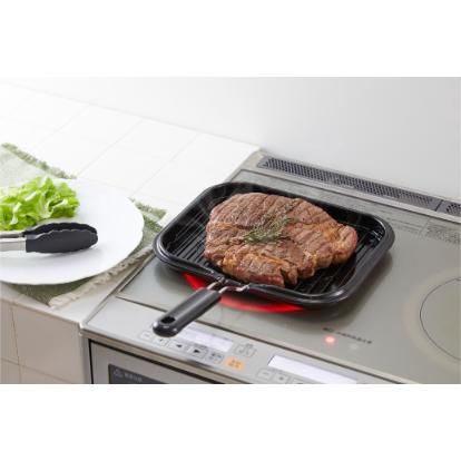 竹原製缶 マルチロースターNEO フードタイプ T-17 IH対応 グリルパン フタ付き 網焼き フライパン 魚焼き器 ホーロー 琺瑯 : takehara-013707 : キッチン ...