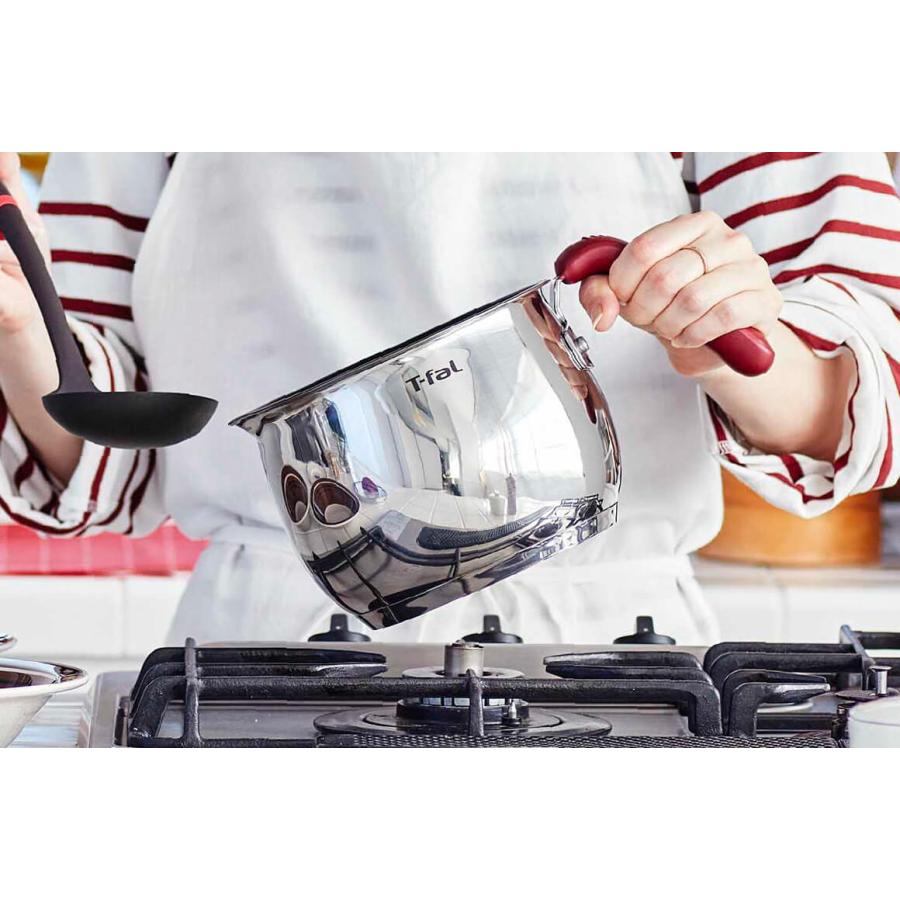 送料無料 T-fal（ティファール) オプティスペース IHステンレス マルチポット ルージュ 16cm G74783 : キッチンダイレクト - 通販 - Yahoo!ショッピング