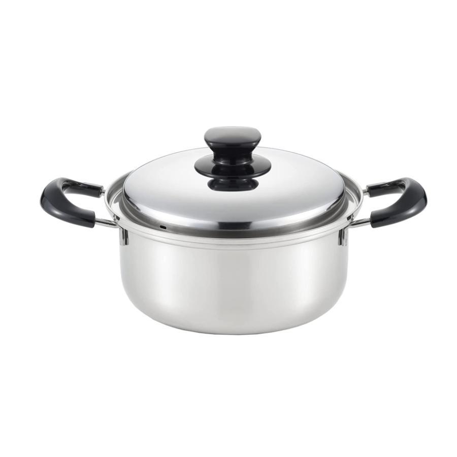 ヨシカワ インテグレード 両手鍋 20cm 3.2L SJ3395 IH対応 ガス火対応 【送料無料 日本製 ステンレス 国産 燕三条 シンプル】 : yosi-933957 : キッチン ...