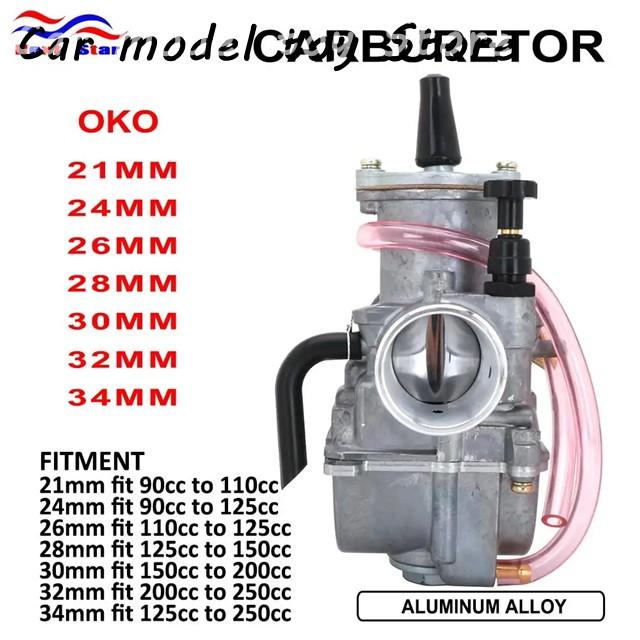 【並行輸入品】 OKO 21 24 26 28 30 32 34用 ケーヒン合金オリジナルキャブレター用パワージェット付き レース用モト 90CC-250CC : Car model toy ...