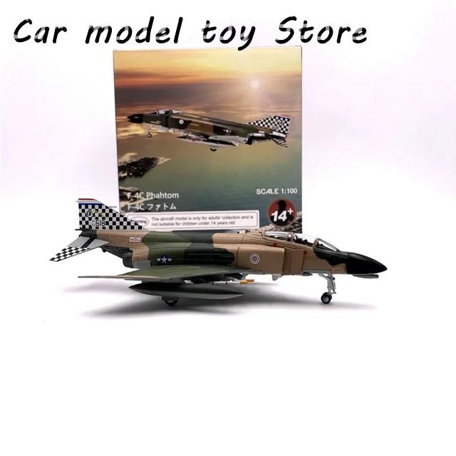 ダイキャスト 1 100スケール Usaf 63戦隊 F 4 F4 F4b ファントム ストライク ファイター コレクション用金属飛行機 おダート産 Car Model Toy Store