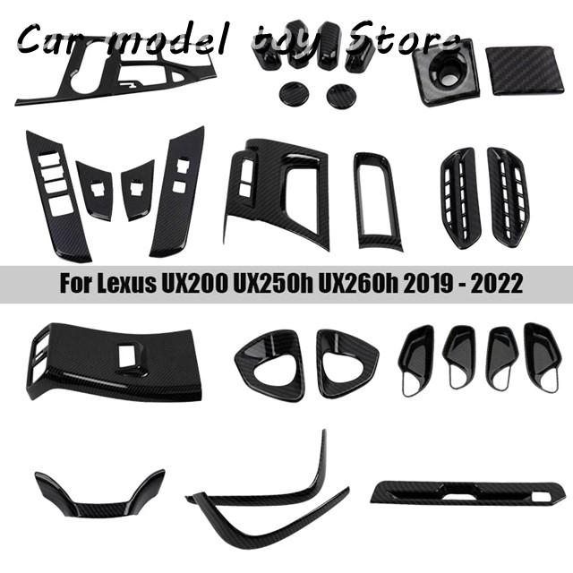 LEXUS UX200 UX250H UX260H 2019 2020 2021 2022用 インテリア全体アクセサリー ABSカーボン装飾カバートリム : Car model toy ...
