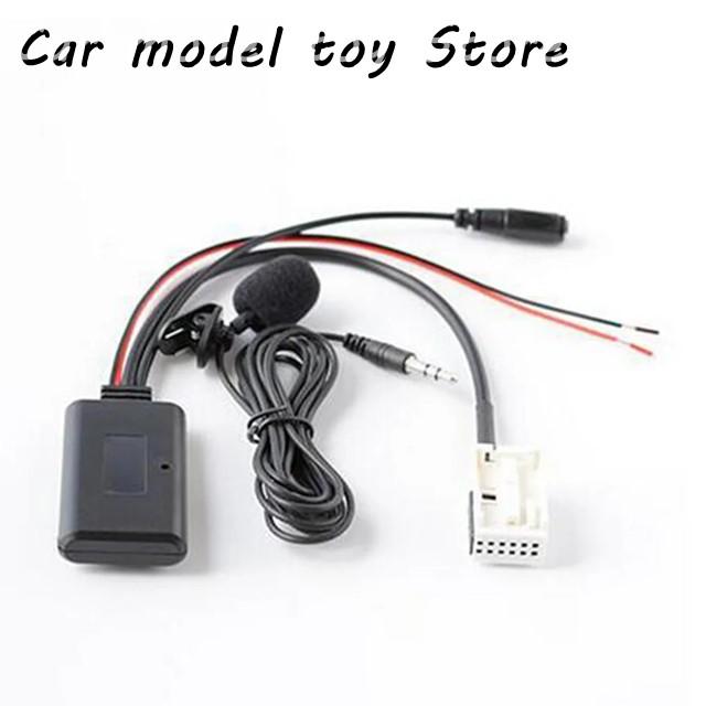 BMW E60 E63 E64 E66 E81 E82 E70 E90用 BLUETOOTH AUXジャック オーディオケーブル マイク付きハンズフリーアダプター : Car model ...