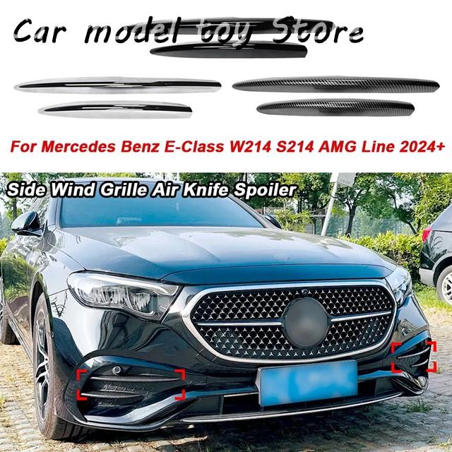 【並行輸入品】 メルセデス ベンツ Eクラス W214 S214 AMGライン 2024+ フロントバンパー サイドウィンドウグリル エアナイフスポイラー ABSステッカー 装飾用 : Car ...