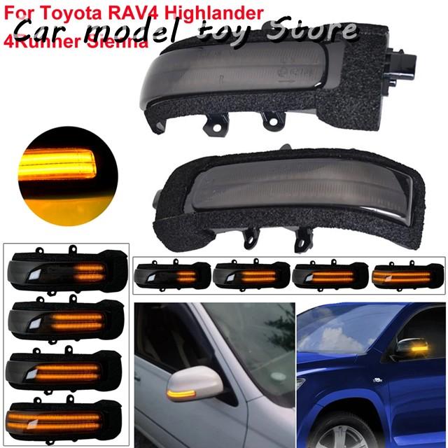 トヨタ RAV4 XA30 ヴァンガード プレビア XR50 エスティマ アルファード AH20 LED フローイング リアビューミラー ...