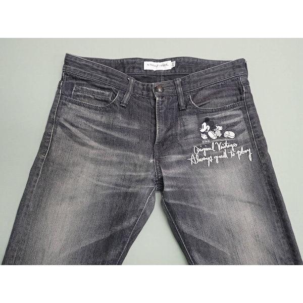 VANQUISH ミッキー刺繍 ブラックジーンズ・30 ヴァンキッシュ/デニム/パンツ/メンズ/@A1/24*11*3-26 : sc-24-11-13 : KNIGHT ヤフーショッピング店 ...