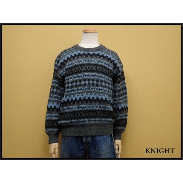 Spelana GOLD AGE 総柄セーター・M 英国製/アイルランド製/@A1/23*12*1-13 : KNIGHT ヤフーショッピング店 - 通販 - Yahoo!ショッピング