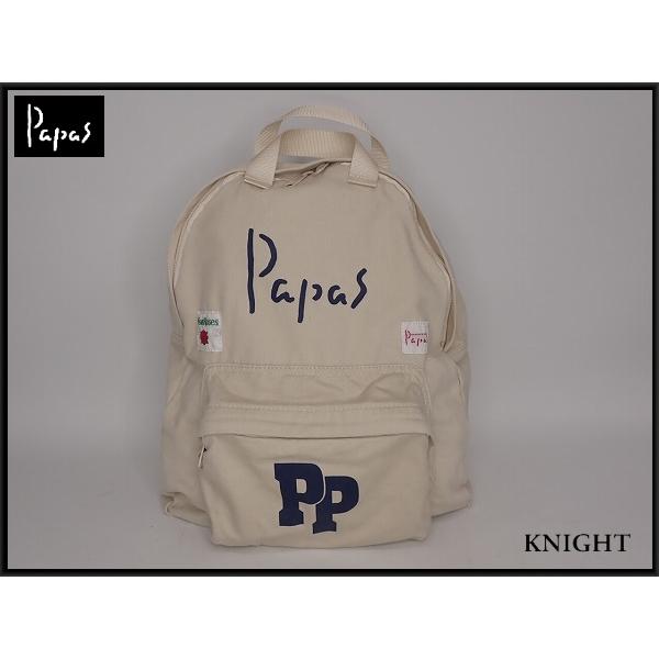 Papas リュック★パパス/タグロゴデザイン/デイパック/@A1/24*4*4-7 : sl-24-4-5 : KNIGHT ヤフーショッピング店 - 通販 - Yahoo!ショッピング