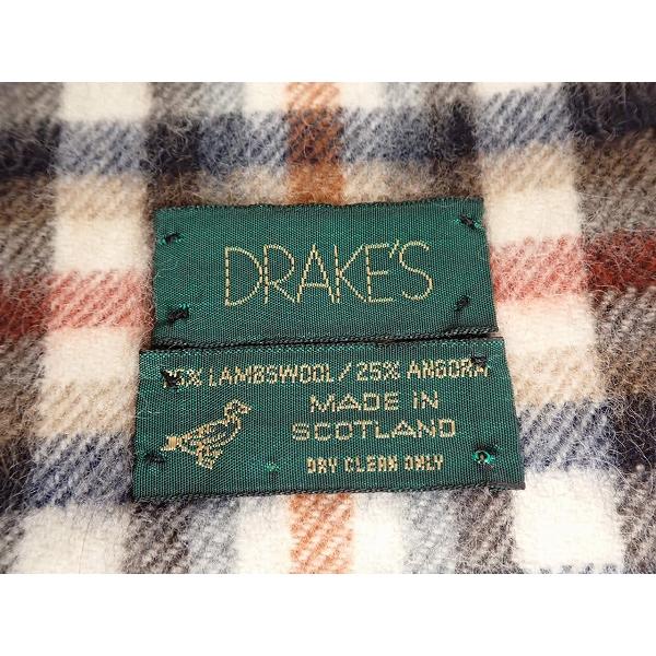 DRAKE'S 送料無料 マフラー★ドレイクス/英国製/アンゴラ混/チェック/メンズ/@B2/25神5-19 : KNIGHT ヤフーショッピング店 - 通販 - Yahoo!ショッピング