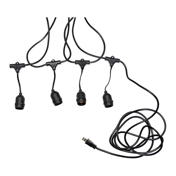 44564 提灯 ちょうちん 用ソケット 4個用 コード長約2M ソケット部長さ7cm 間隔130cm : 44564 : キッチンヒョードー ...