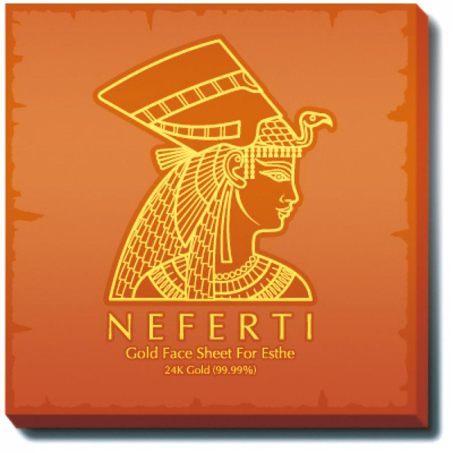 ネフェルティl-黄金フェイスシート24K-1枚 金箔美肌 おうち時間 パック マスク 高級 金箔 シートマスク エステ コスメ 自宅 黄金 ...