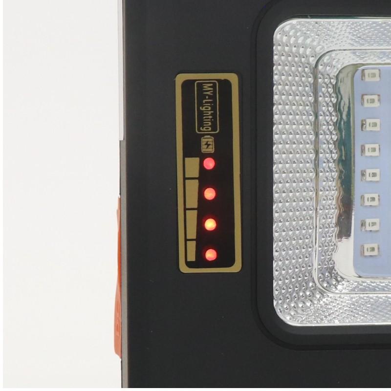 ソーラー 充電式 2way LEDライト 充電 アウトドア 夜間 災害 停電 防災 モバイルチャージ USB充電 ソーラー充電 HDL ...